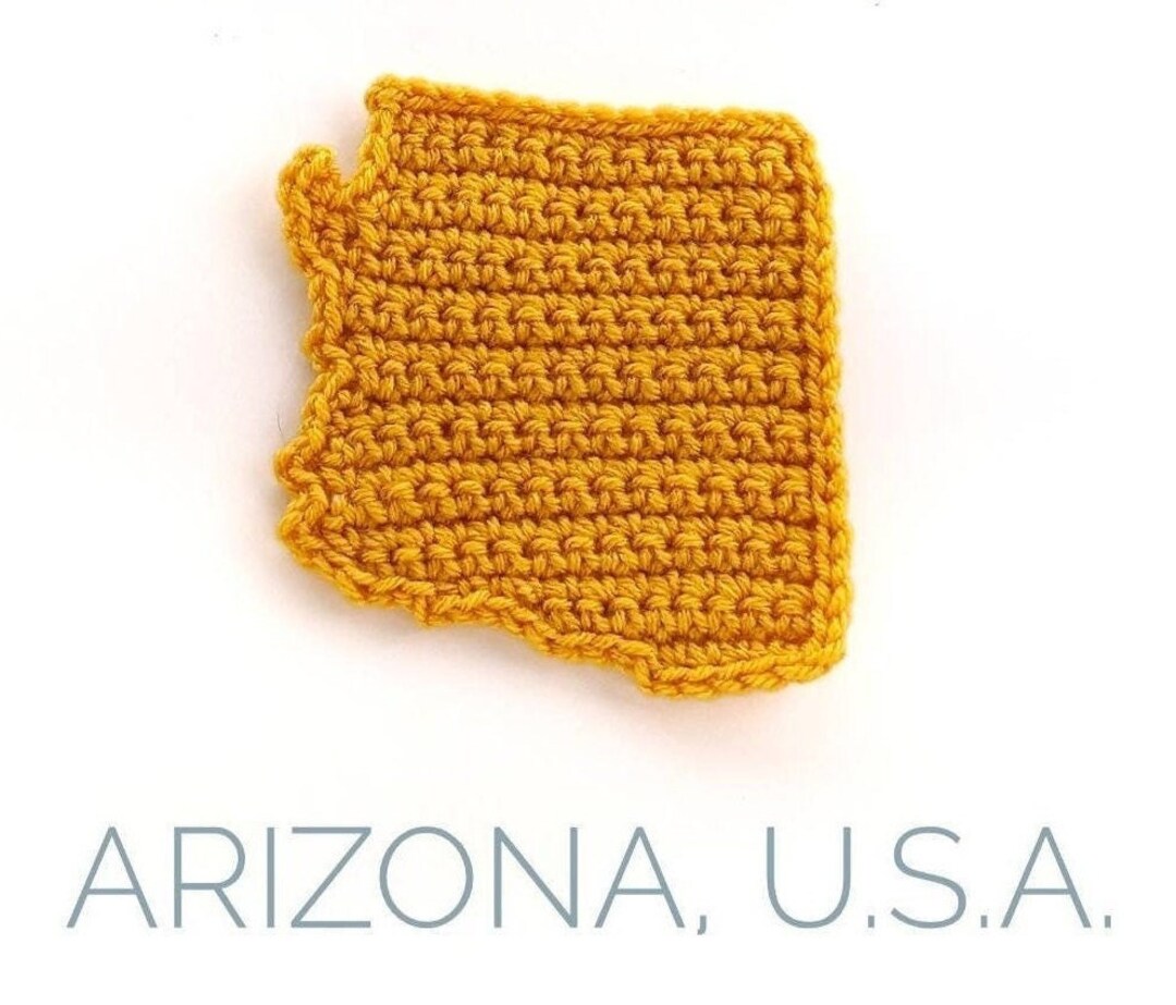 Arizona State Crochet Pattern, Arizona Crochet, Crochet States, Crochet ...