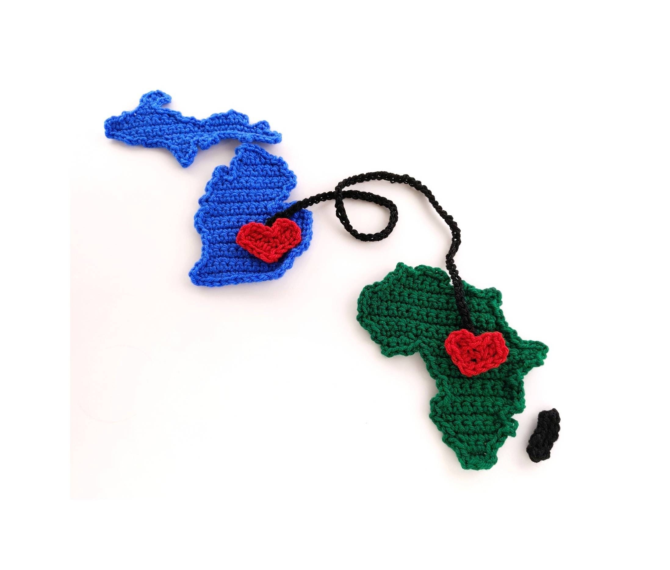 Michigan Crochet Pattern State of Michigan Crochet Applique | Etsy