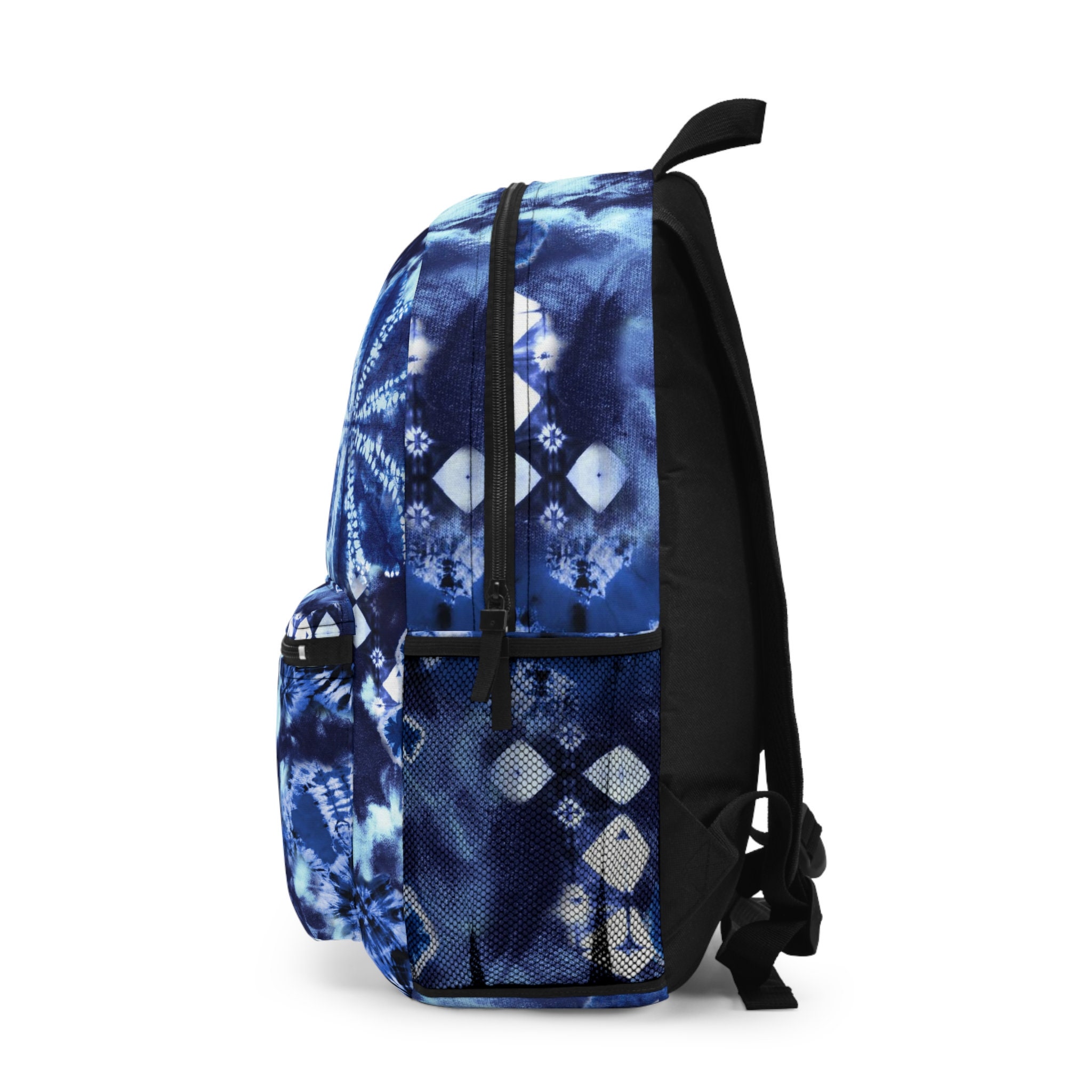 Batik Backpack Black and Blues Back to School - Etsy
