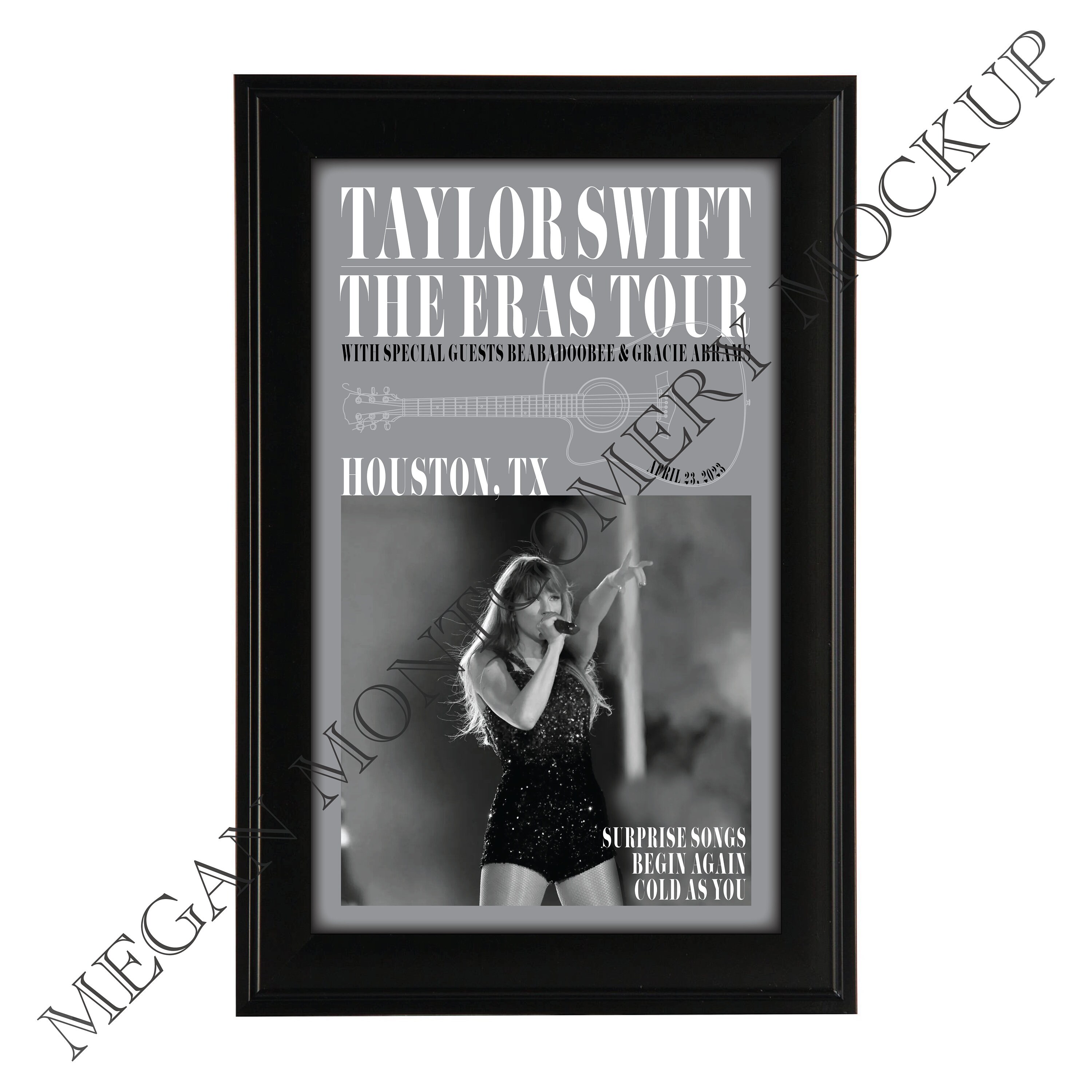 Houston Night 3 - The Eras Tour Poster Designed & Sold By Emily Newton