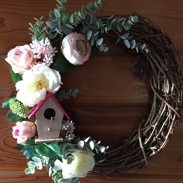 Birdhouse Wreath - Etsy