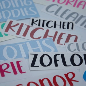 Personalised Container Stickers Craft Vinyl Stickers - Etsy UK