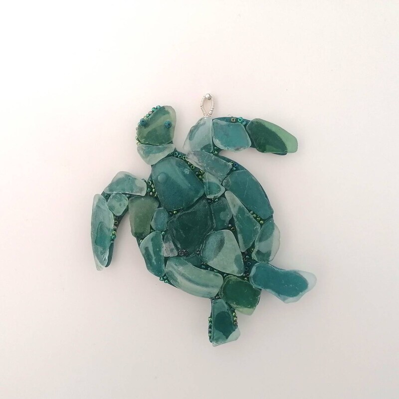 Sea Glass Turtle - Etsy