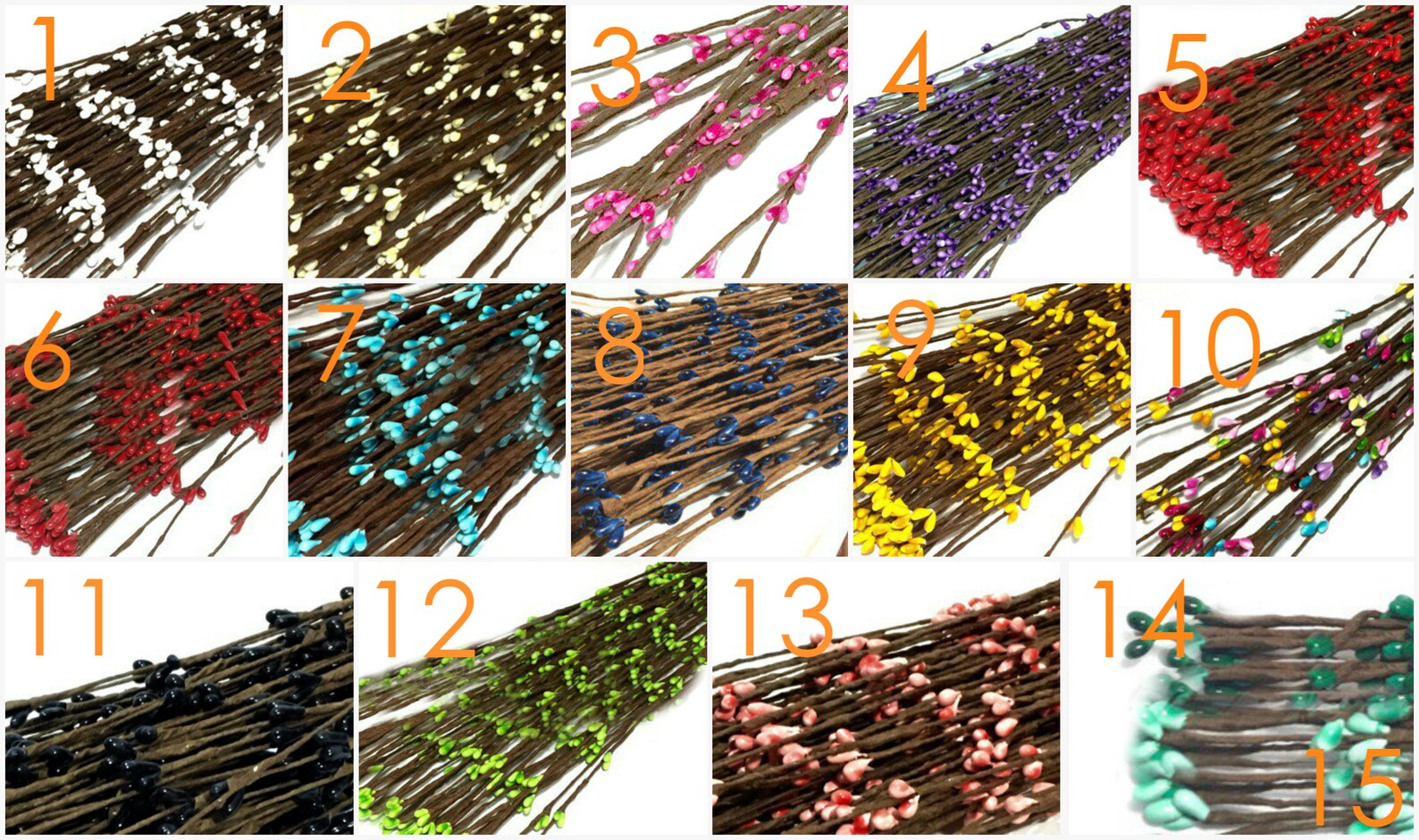 12 COLORS Bridal Berry Crown White Hair Wreath Headpiece Boho - Etsy