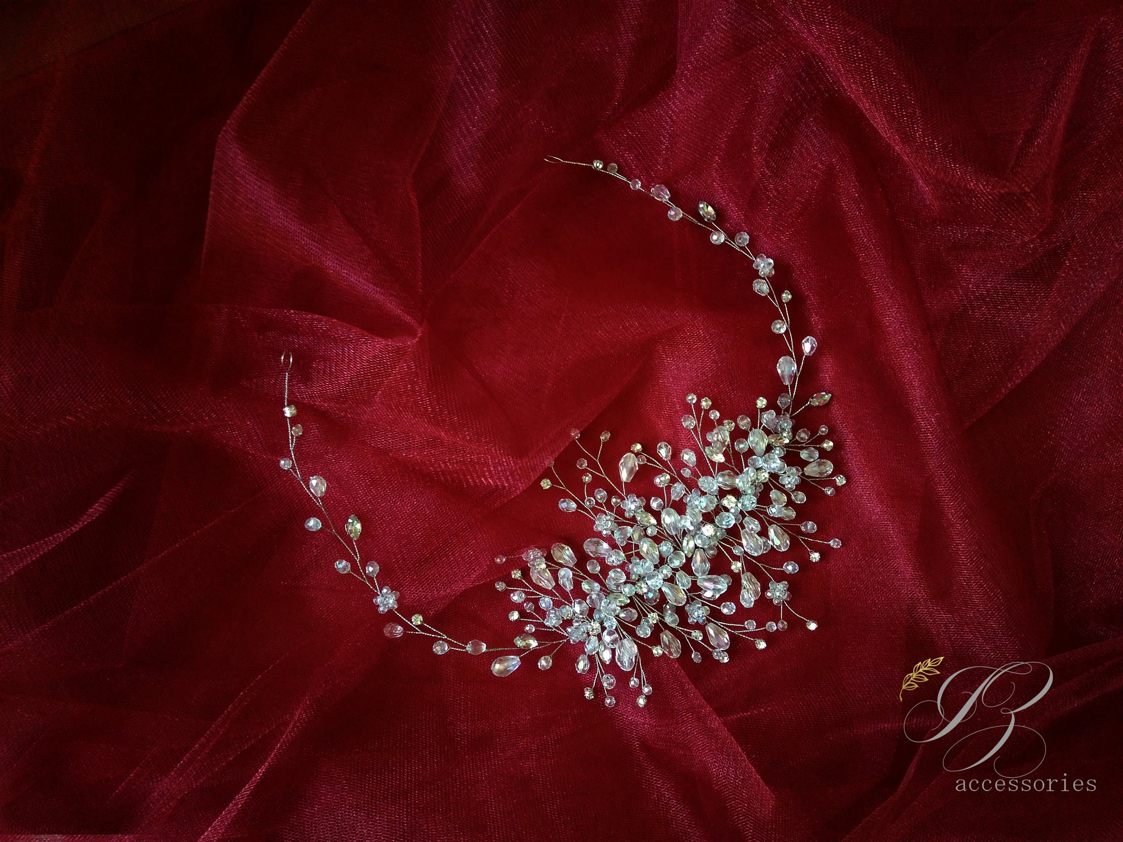 Crystal Bridal Hair Piece Bridal Hair Comb Wedding Hair Vine Etsy