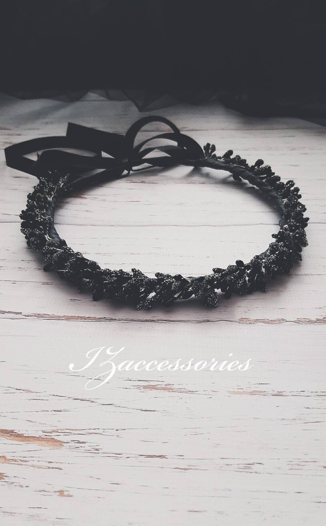 Black Berry Crown Gothic Wedding Headpiece Floral Crown Boho | Etsy