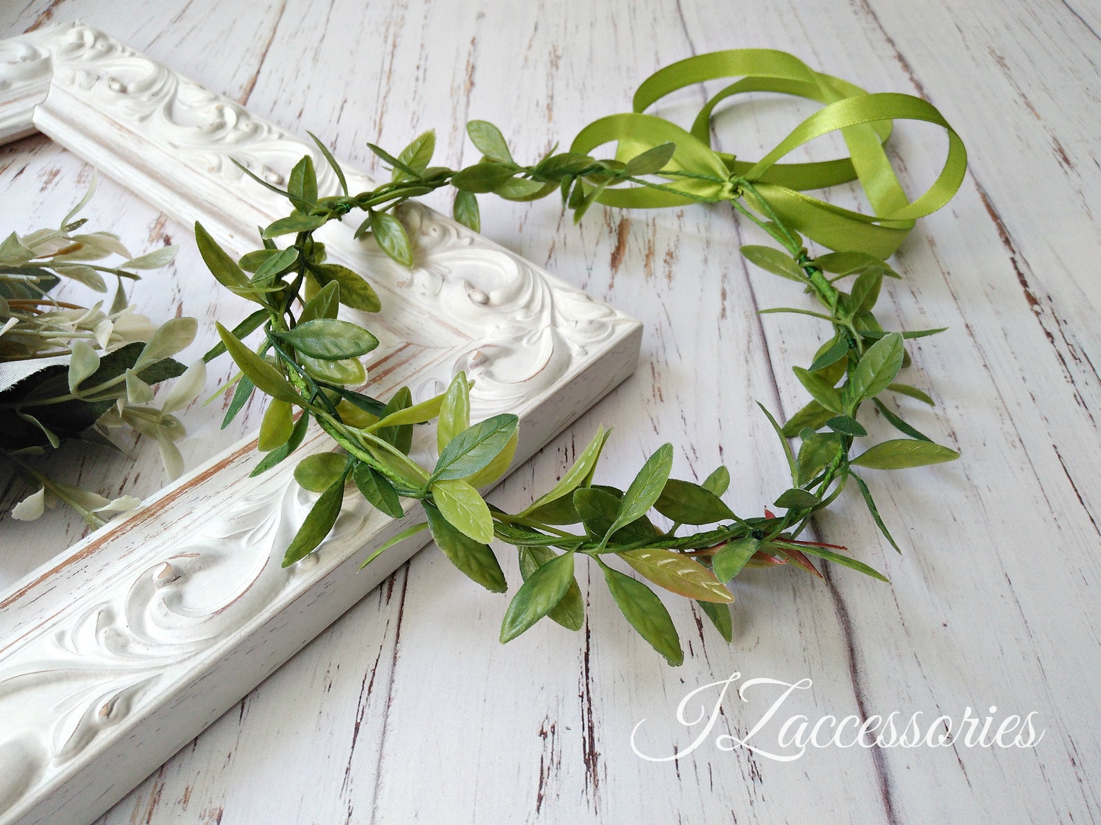 Laurel Crown Greek Crown Green Leaf Crown Bridal Hair Piece Woodland ...