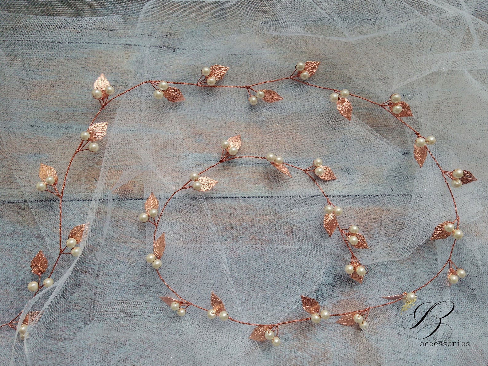 Leaf Wedding Hair Vine Leaf Tiara Headpiece Leaf Crown Pearl - Etsy