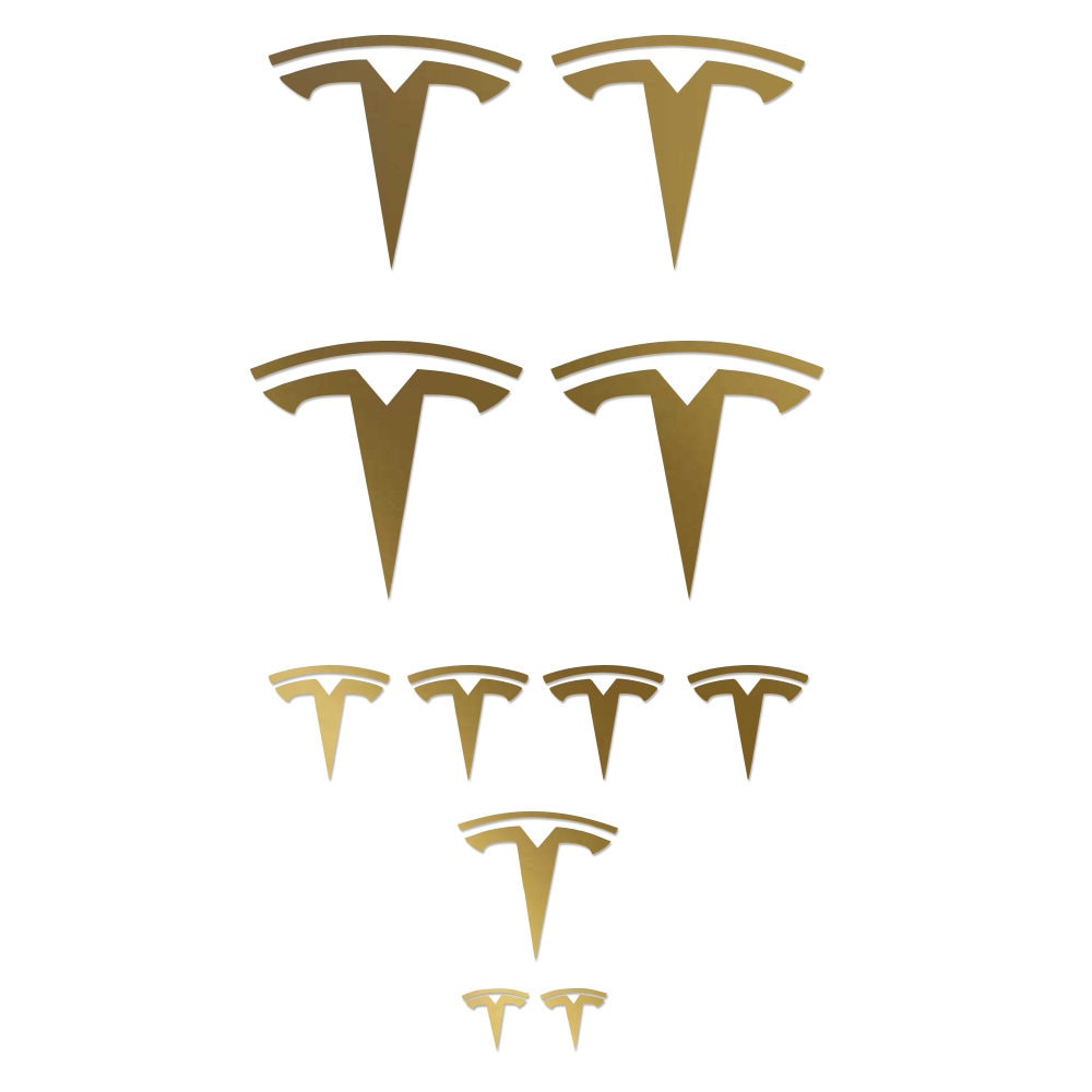 Tesla Model Y Badge Logo Emblem Automotive Vinyl Wrap Overlay Stickers ...
