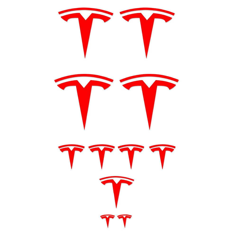Tesla Model Y Badge Logo Emblem Automotive Vinyl Wrap Overlay Stickers ...