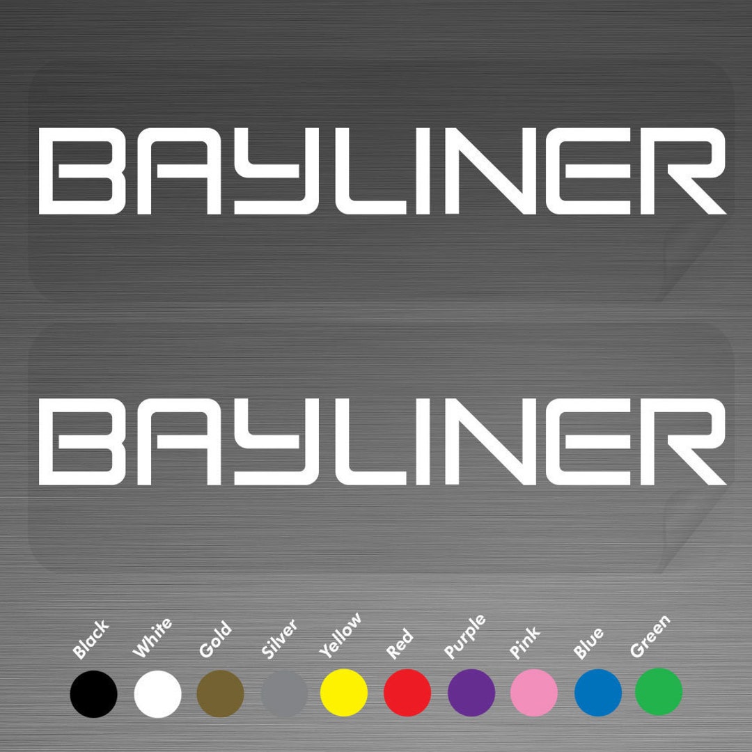 Bayliner Boat Outboard Motor Marine Decals Vinyl Stickers Pair A Set of ...