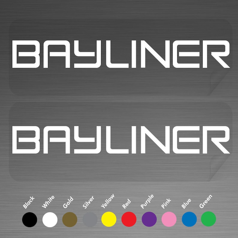 Bayliner Boat Outboard Motor Marine Decals Vinyl Stickers Pair A Set of ...
