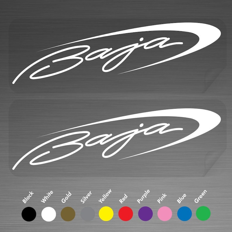 Baja Boat Outboard Motor Marine Decals Vinyl Stickers One Pair A Set of ...