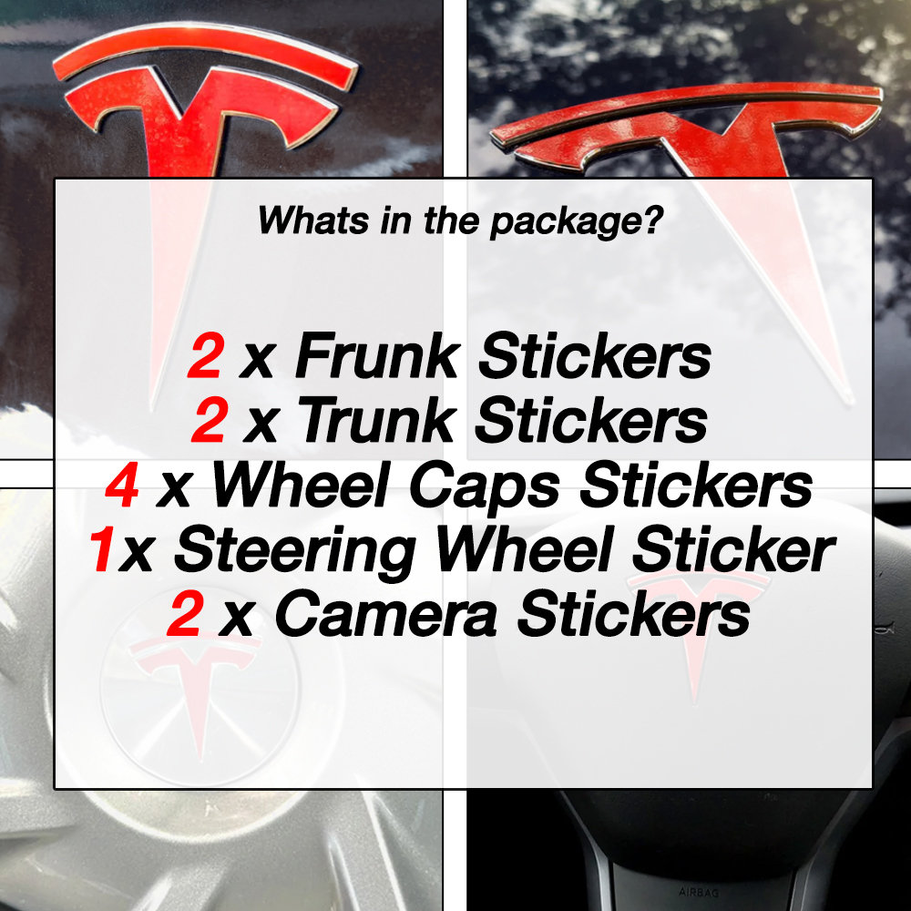 Tesla Model Y Badge Logo Emblem Automotive Vinyl Wrap Overlay Stickers ...