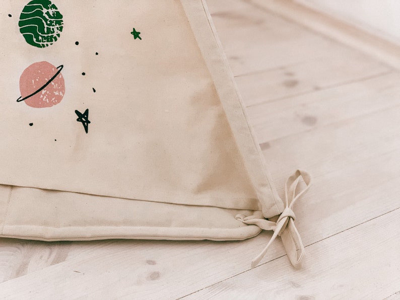 Solar System Teepee Tent Teepee 4 Poles Play Tent With Two | Etsy