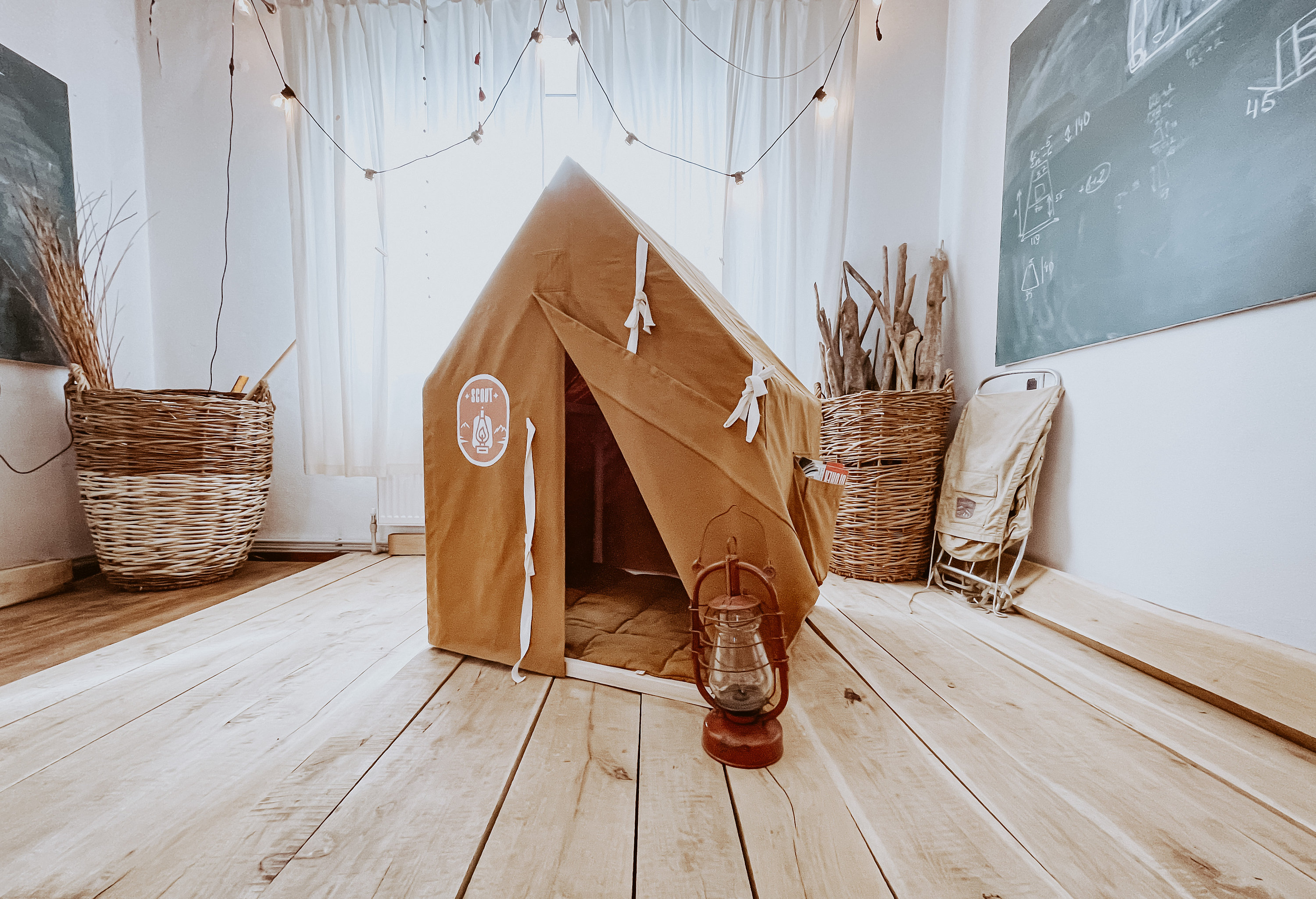 Scout Alphabet Canvas Teepee Tent in Mustard Color Small - Etsy