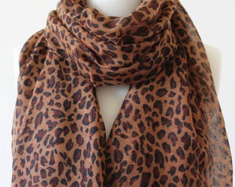 Dark brown scarf | Etsy