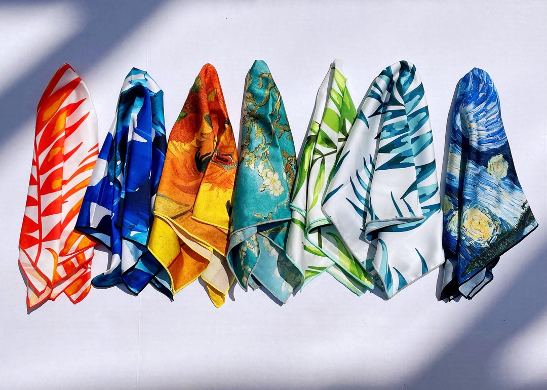 Square Scarves/soft Silky Neck Scarf/head Wrap/bandana/neckerchief/hair ...