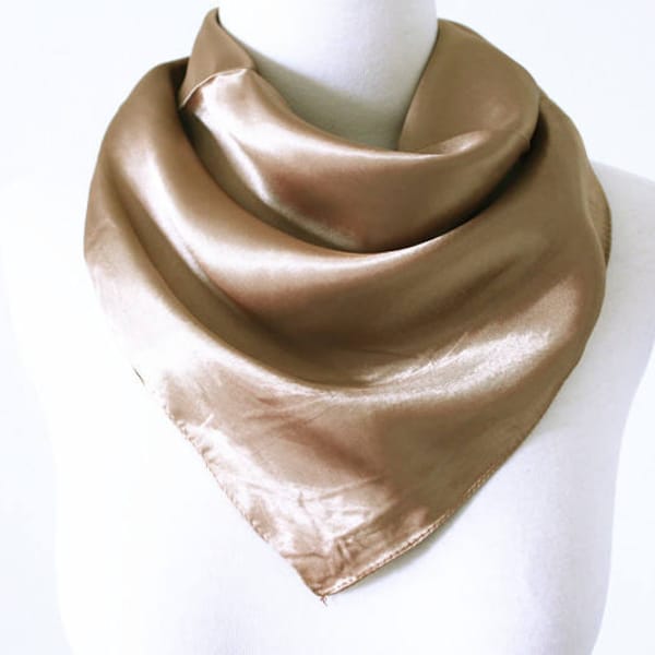 Gold Silk Scarf - Etsy