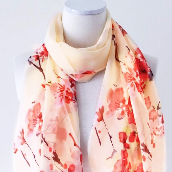 Floral Scarf - Etsy