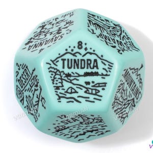 D&D Overworld Map Biome Dice | 30mm Acrylic Geography Generator | Giant ...