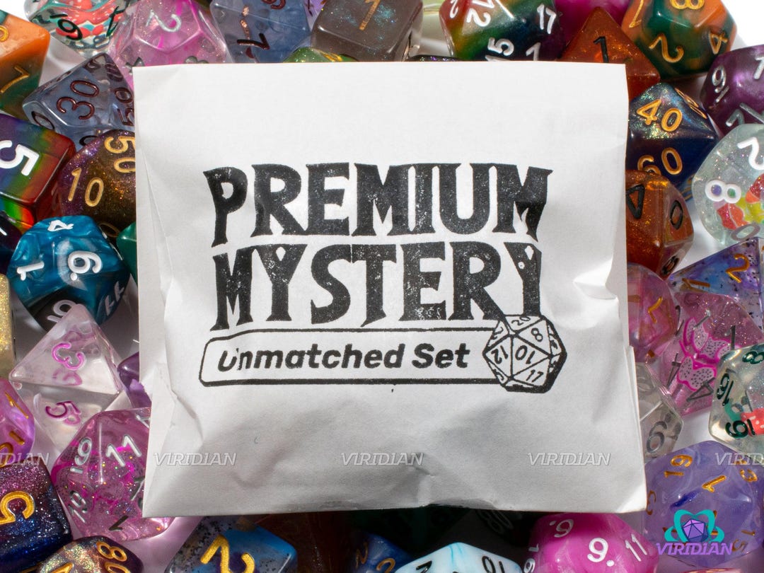 Premium Mystery Unmatched/mixed Set of (7) Dice | Each Die is Unique ...
