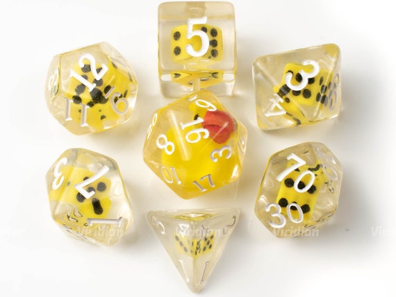Dice Dice & Tile Games Games & Puzzles d20 Polyhedral dUCK dice set for ...