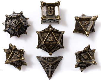 Dnd Dice Set Metal | Etsy