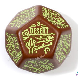 Geography Generator Die | D&D Overworld Map Biome Dice, Plains, Forest ...