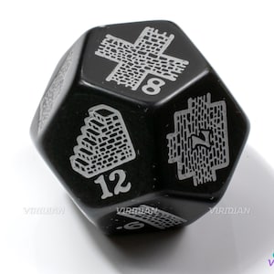 Dungeon Layout Generator Die: Improvised Maps, RPG Blueprint Dice (30mm ...