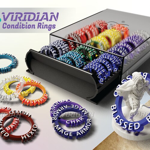 Condition Rings Dungeons and Dragons Status Marker 5e - Etsy UK