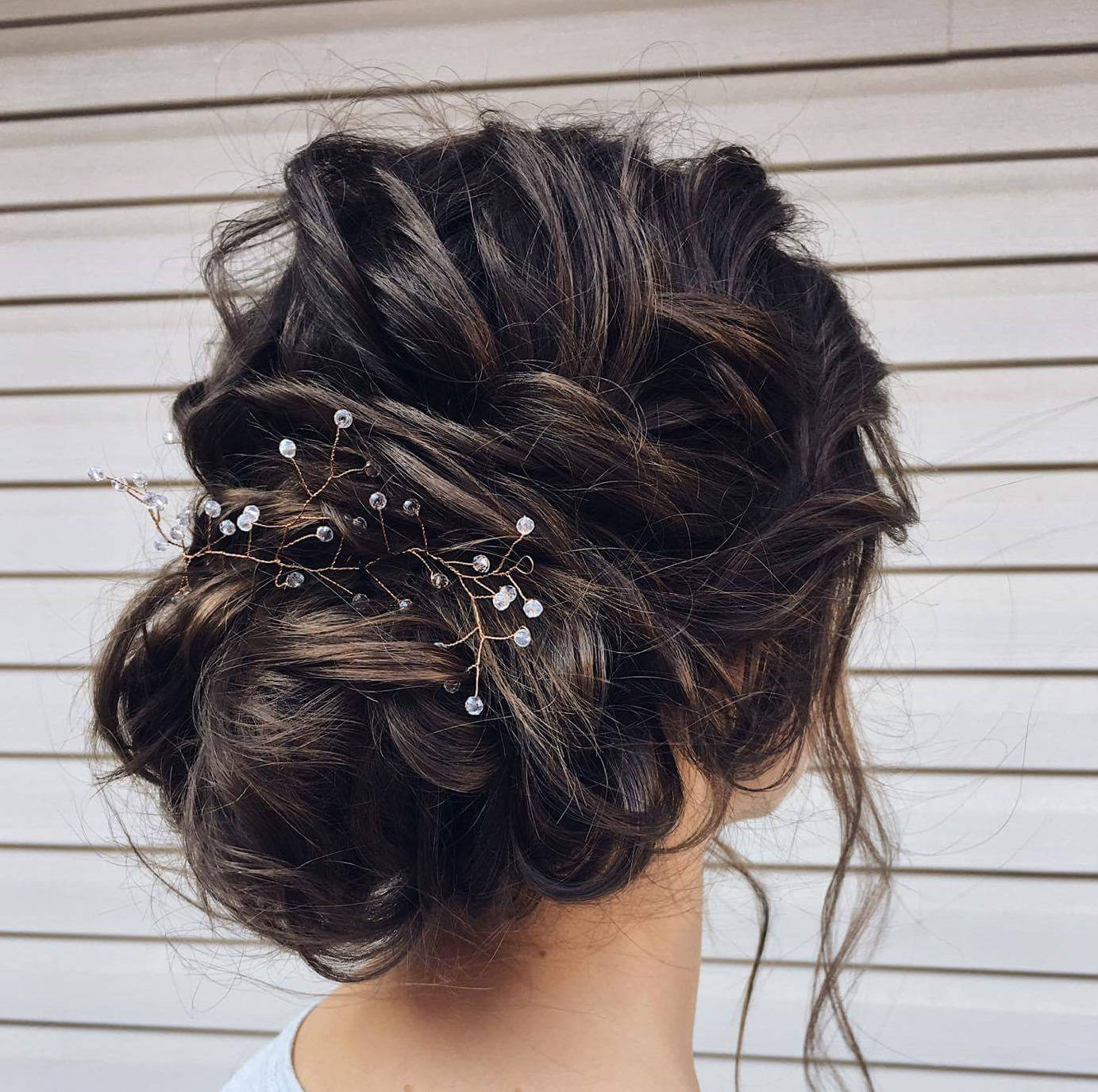 Bridal branch hair vine rose gold Winter wedding hair | Etsy