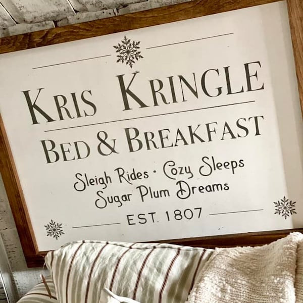 Kris Kringle Sign - Etsy