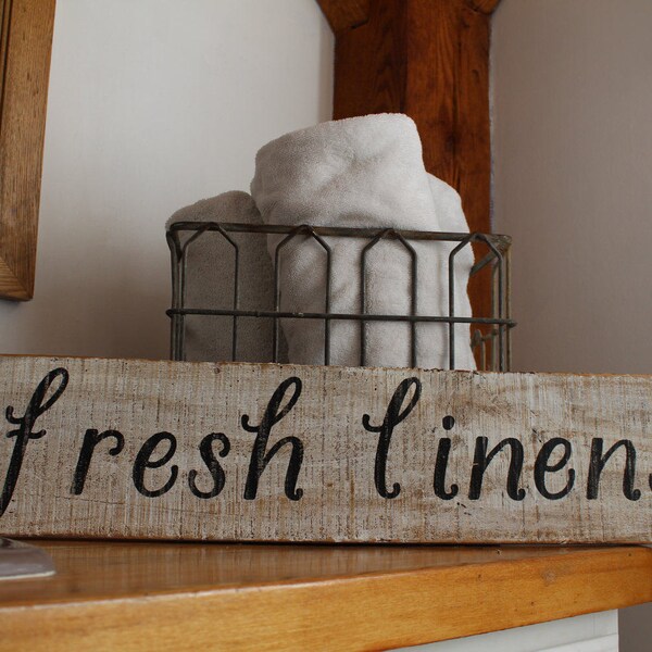 Fresh Linens Sign - Etsy