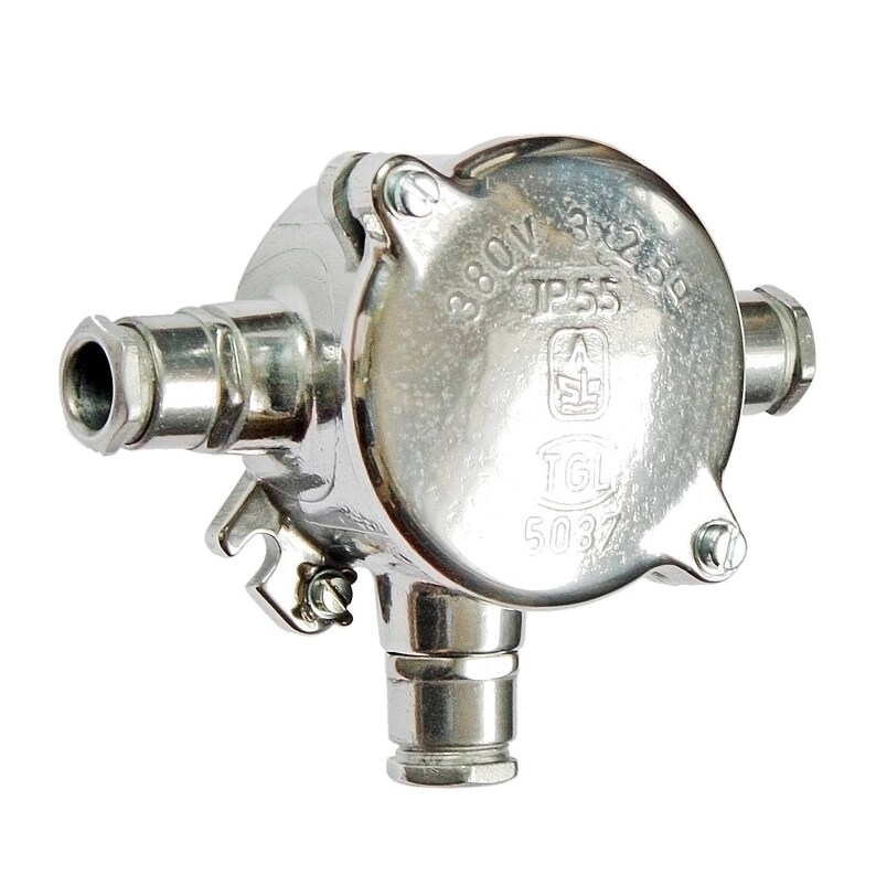 Vintage Industrial Surface-mounted Aluminum 3-way Junction Box With a ...