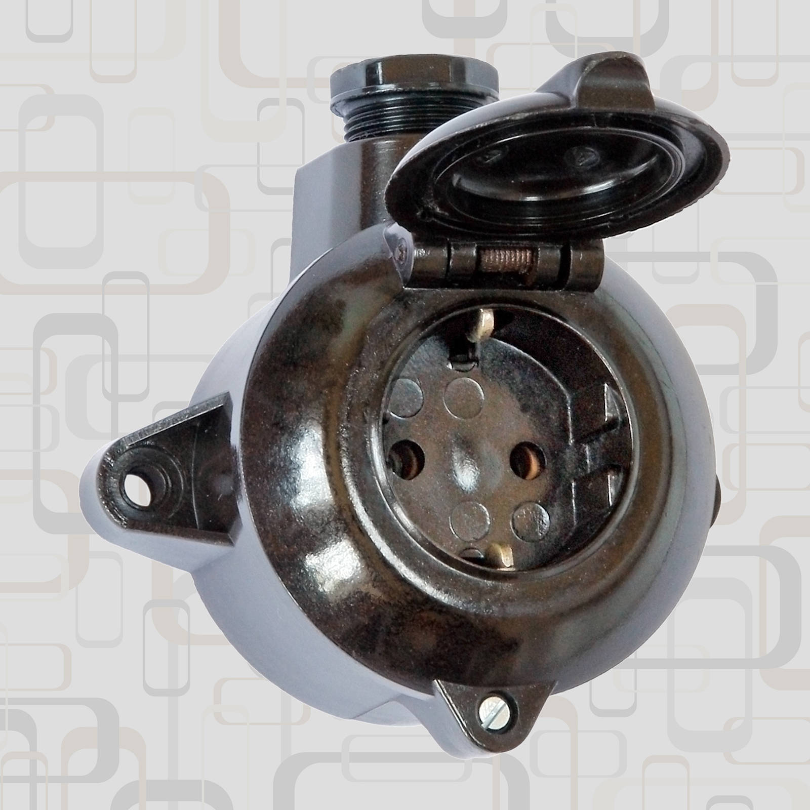 Vintage Surface-mounted Black Bakelite Electrical Socket Outlet - Etsy