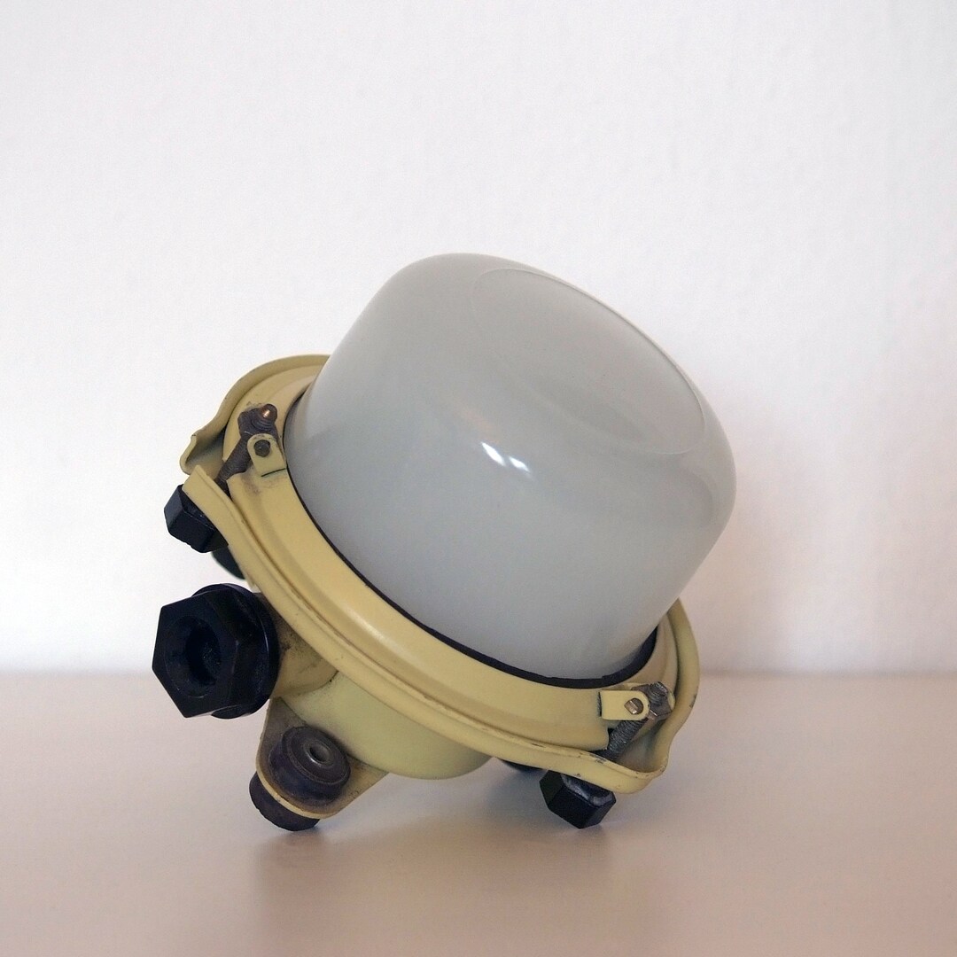 ORIGINAL 1980s Soviet Submarine Lamp / Ship Lamp / Marine Bulkhead Lamp ...