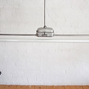 Vintage Factory Lamp With One Flourescent Tube - Etsy