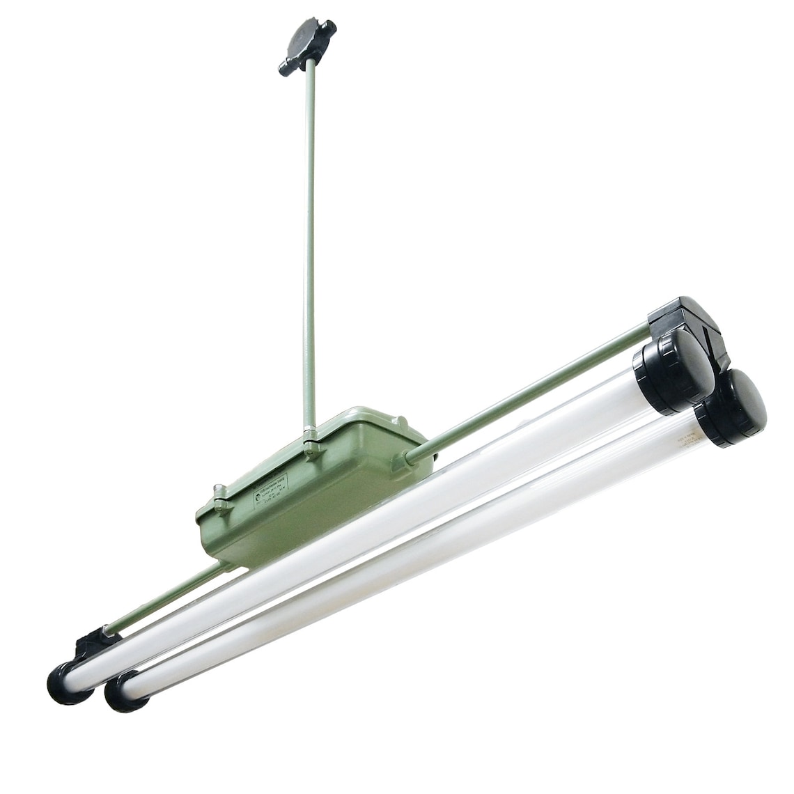 Original Vintage Factory/industrial/workshop Fluorescent Lamp - Etsy