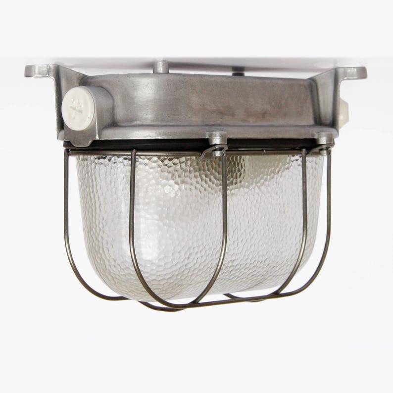 Capsule-shaped Vintage Aluminum Bulkhead Light for Home - Etsy