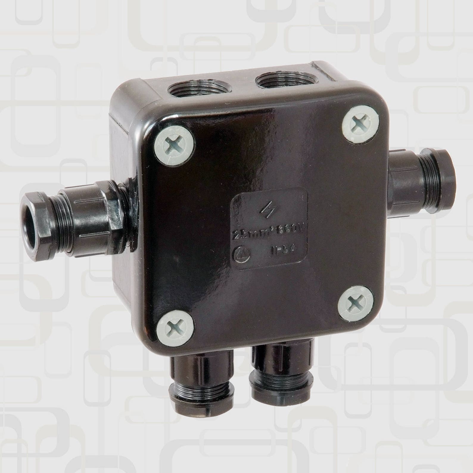 IKA Square Black Bakelite Junction Box - Etsy