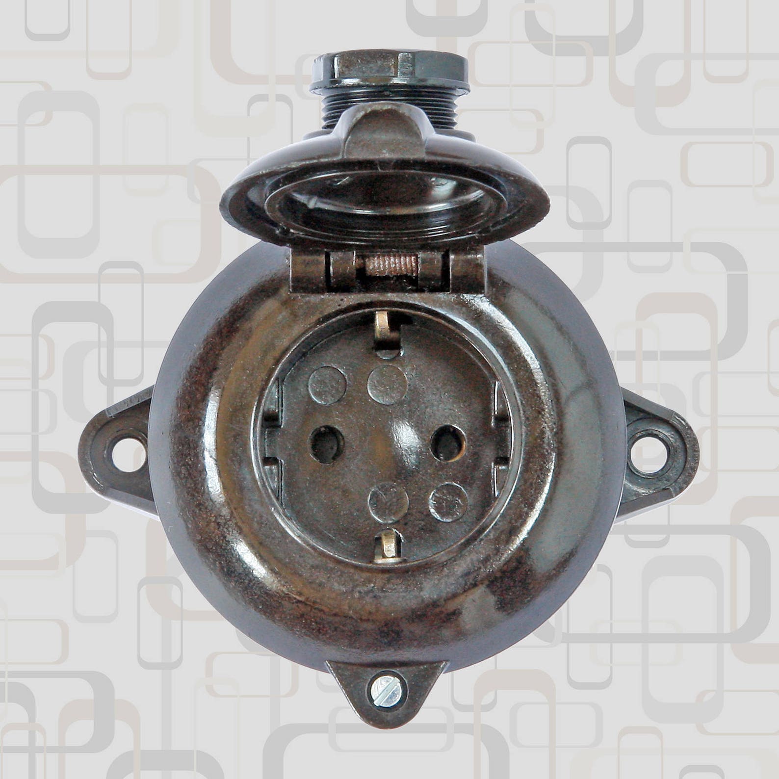 Vintage Surface-mounted Black Bakelite Electrical Socket Outlet - Etsy