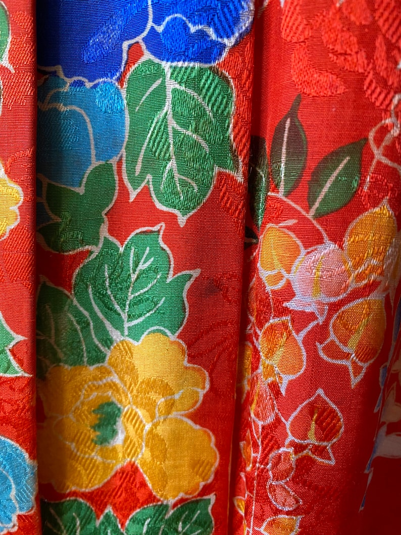 Original 1920s 30s Dramatic Silk Damask Robe - Etsy