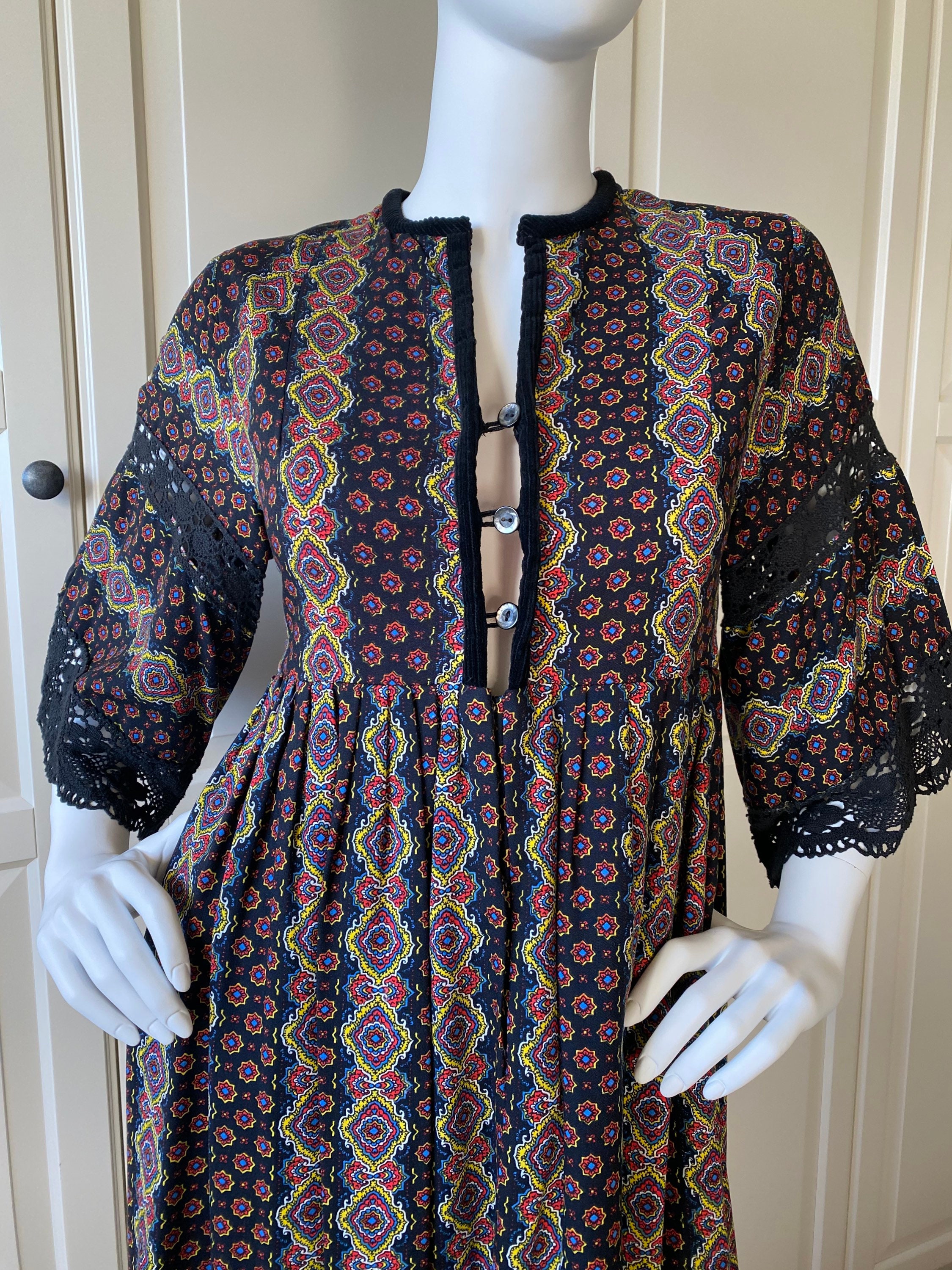 Angela Gore Original 1970s Maxi Dress - Etsy