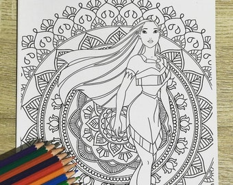 Disney Zentangle Coloring Pages