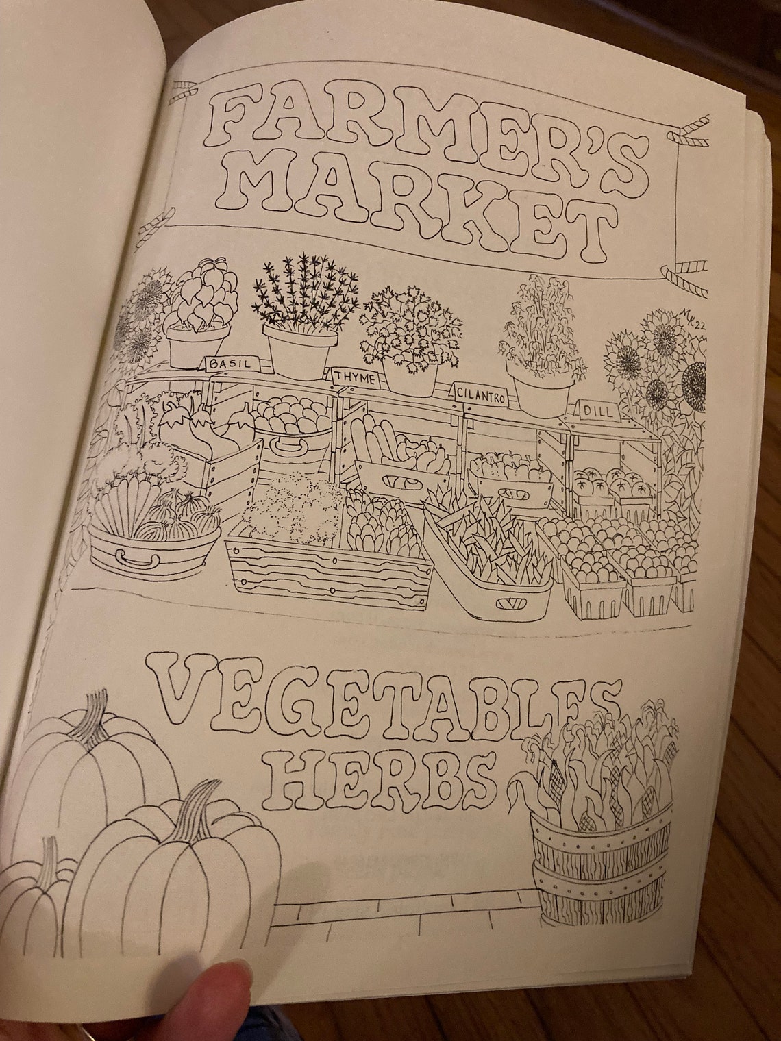 Farmer’s Market Coloring Book - Etsy