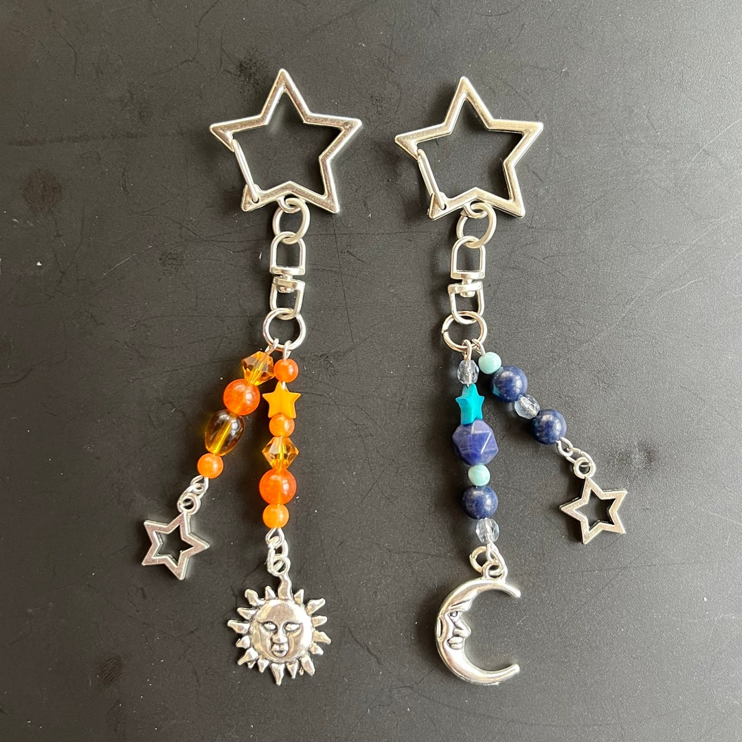 Sun & Moon Keychains - Etsy