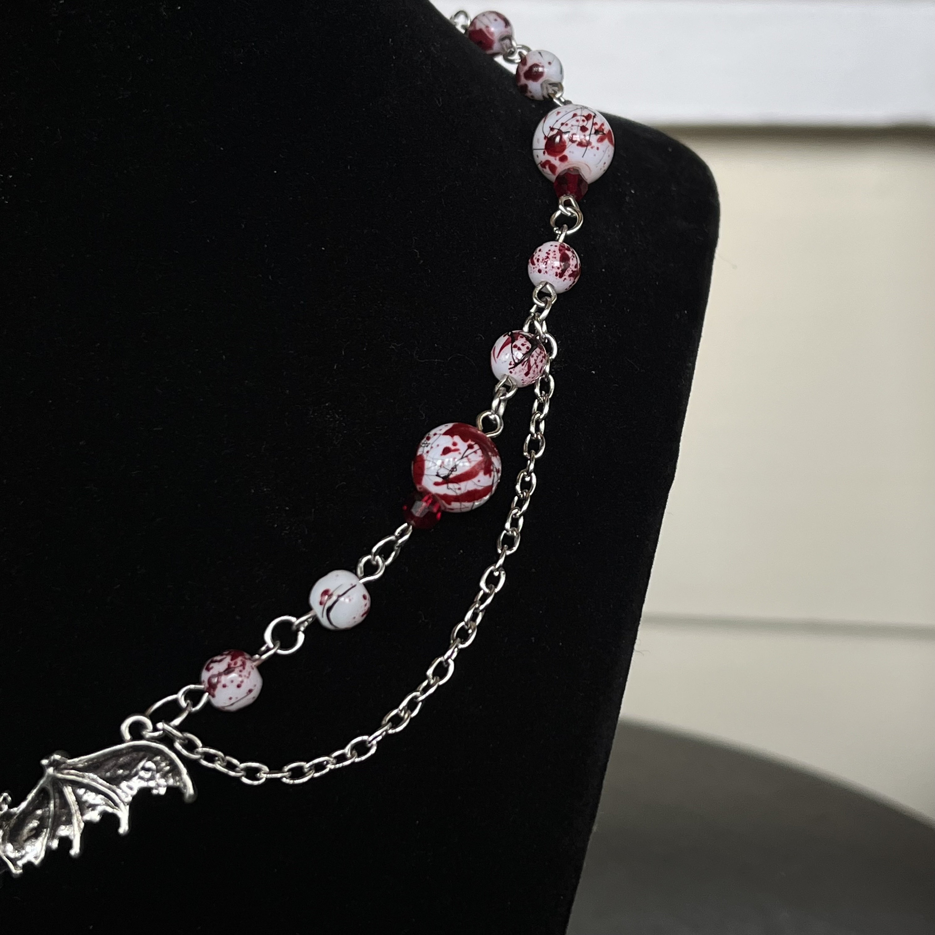 Bloody Bat Necklace - Etsy
