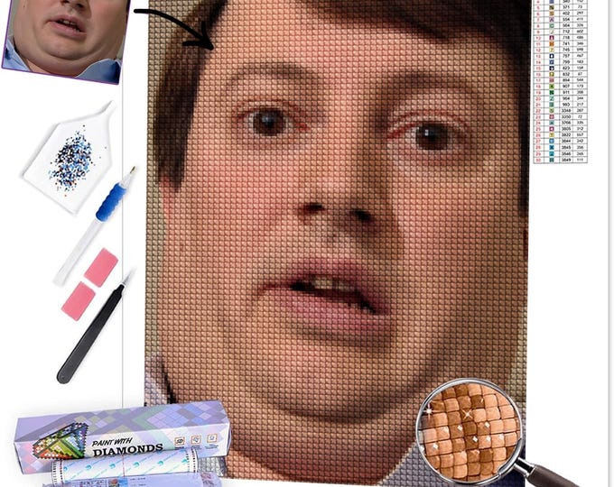 Mark Corrigan Diamond Art - Peep Show - Etsy