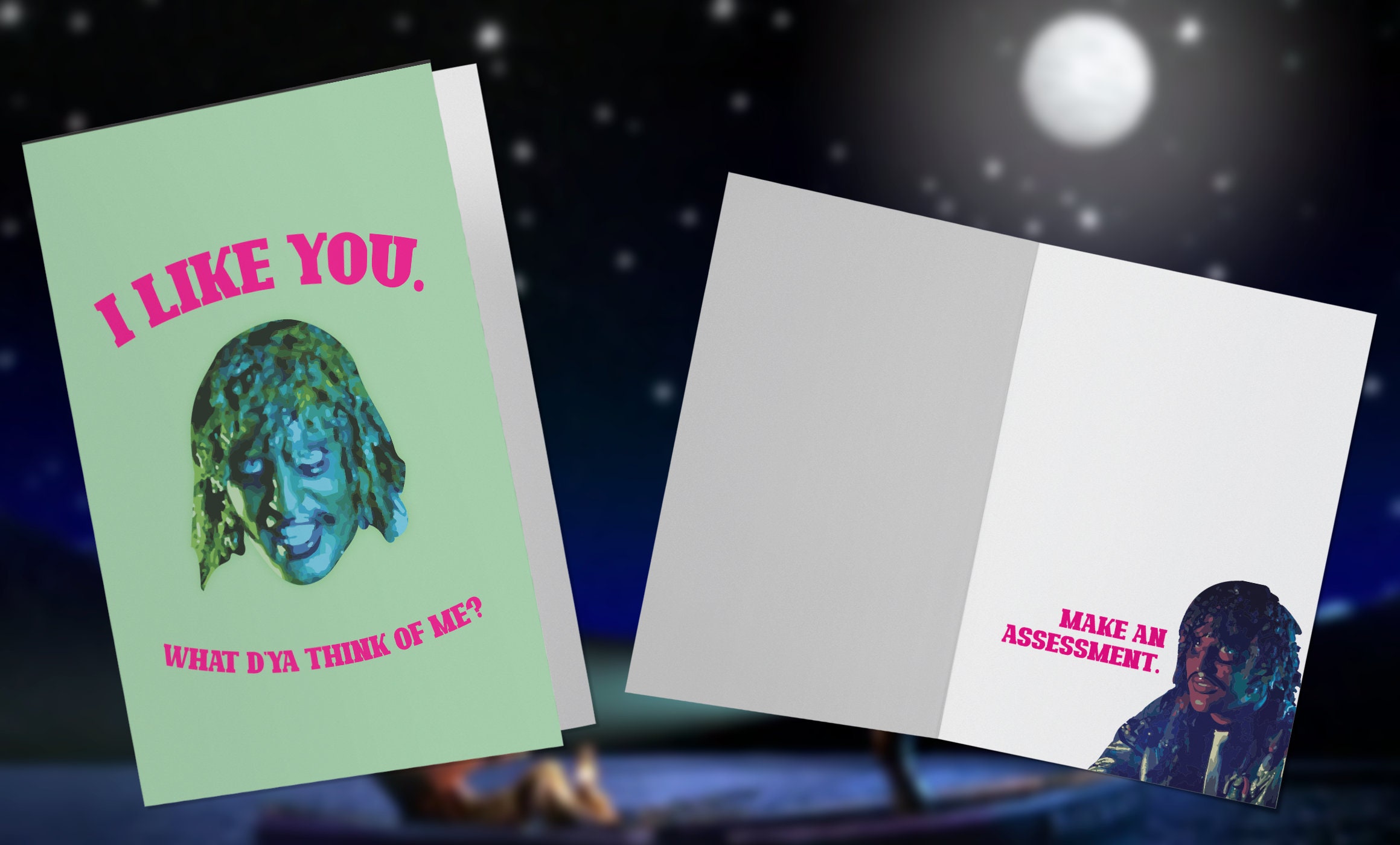 Old Gregg Make an Assessment. Valentine's Day Card mighty Boosh - Etsy